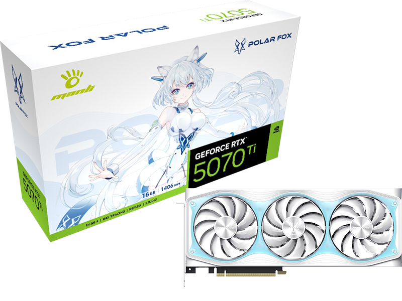 万丽 雪狐 GeForce RTX 5070 Ti OC 16GB GDDR7-香港万利达科技集团有限公司